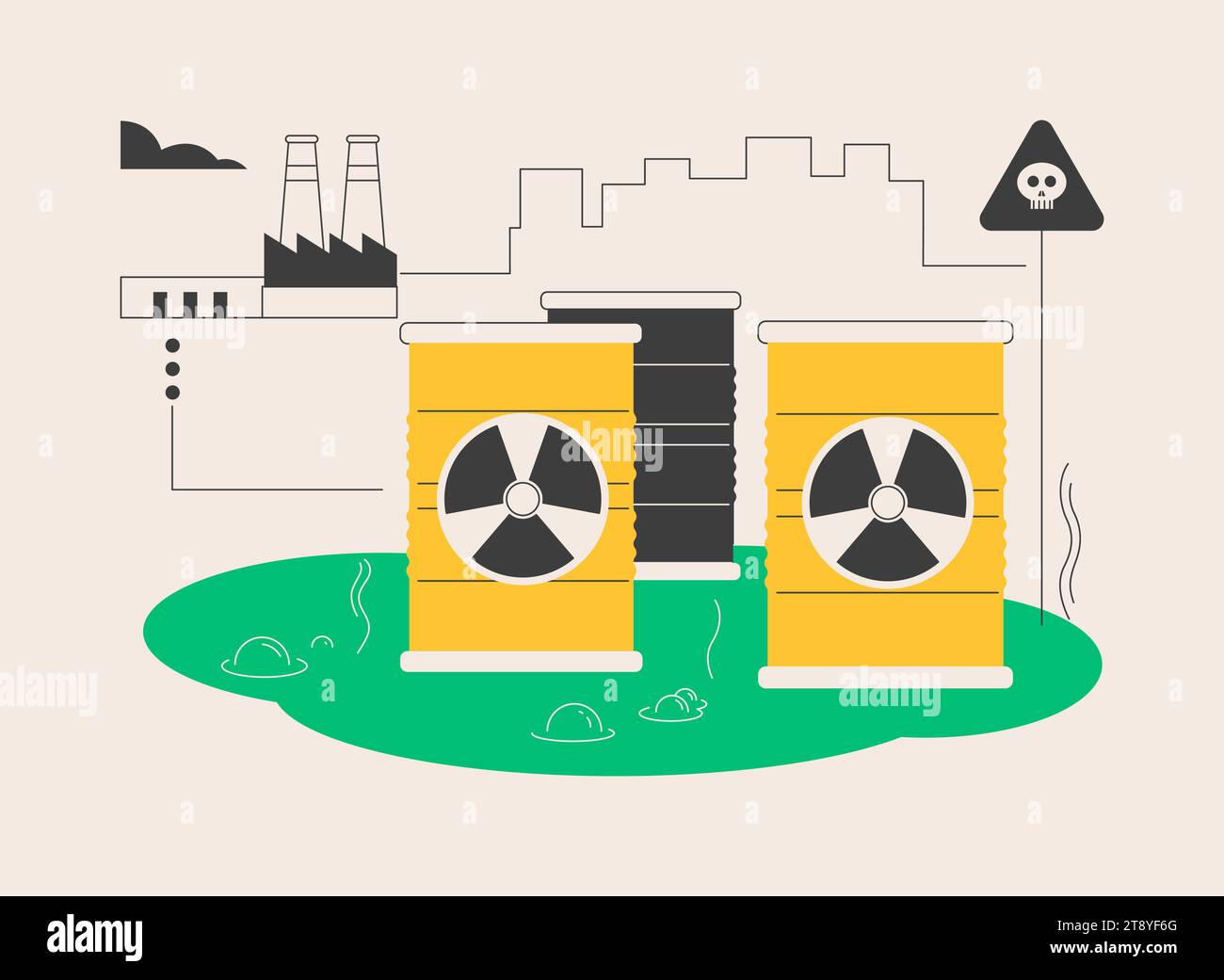 Technological disasters abstract concept vector illustration Stock ...