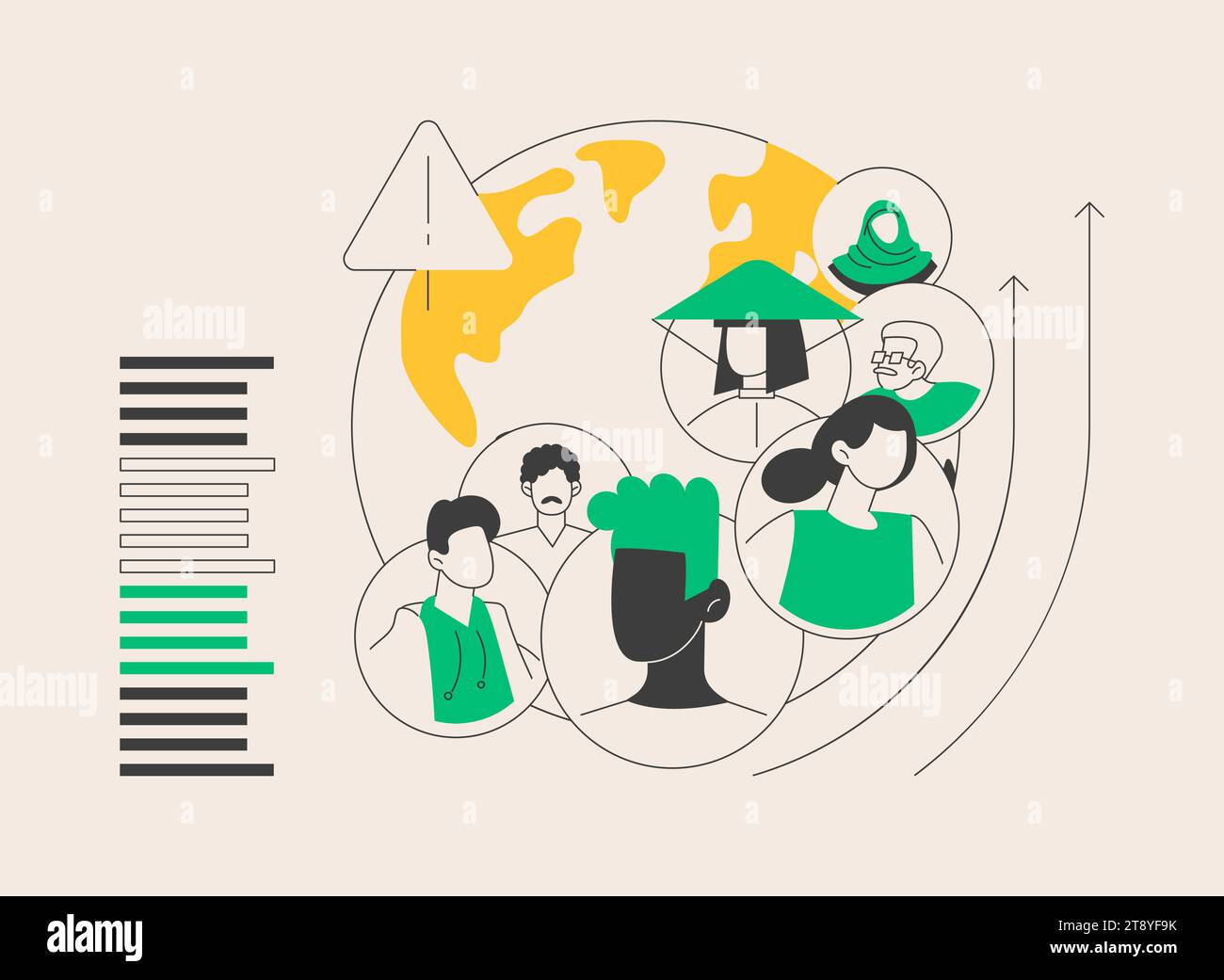 Overpopulation Abstract Concept Vector Illustration Stock Vector Image