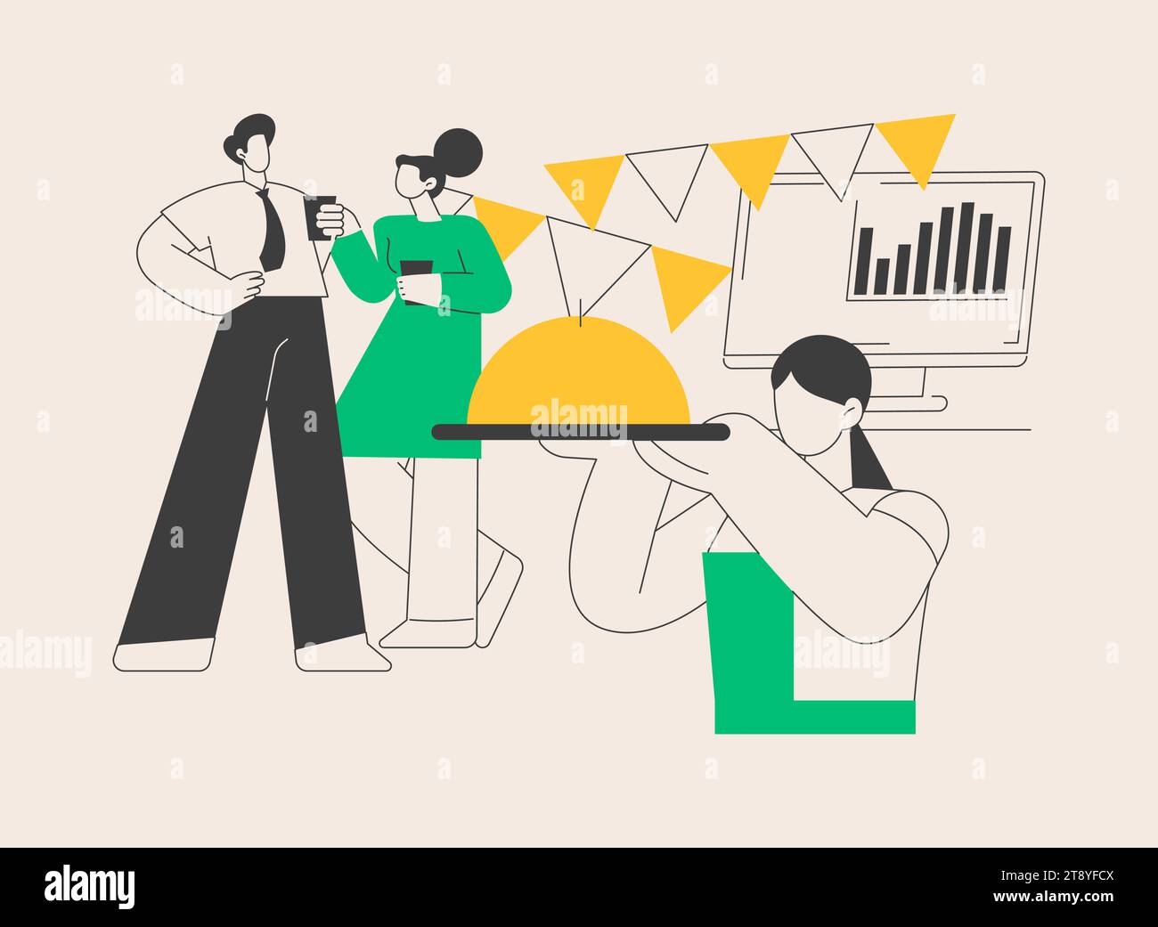 Corporate party abstract concept vector illustration Stock Vector Image ...