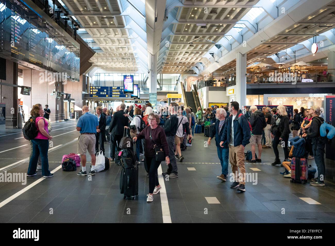 Oslo, Norway, June 21, 2023: Oslo Central Station is the main railway ...