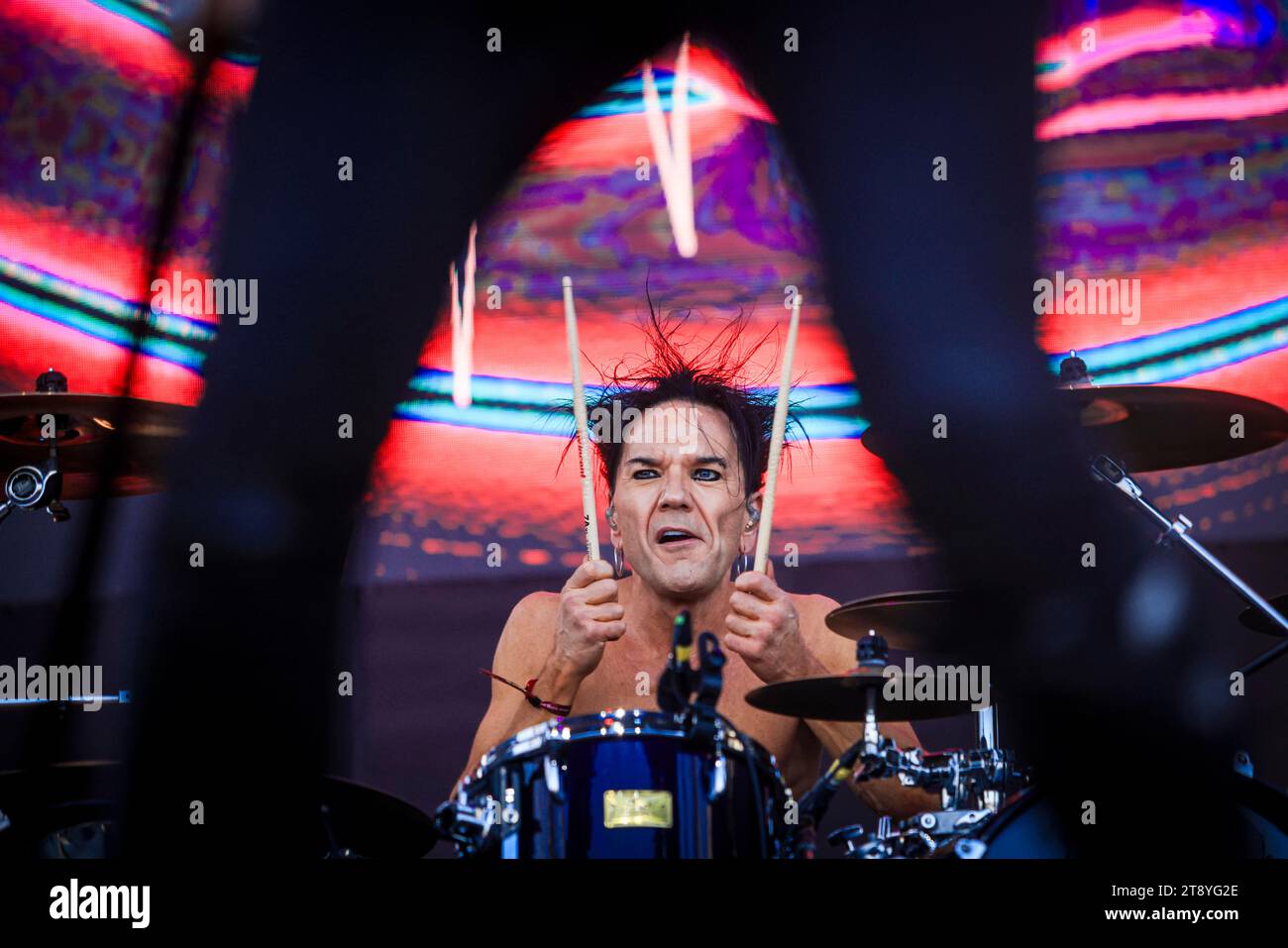 TOLUCA, MEXICO - NOVEMBER 4: Jussi 69 Of The 69 Eyes performs, during a ...