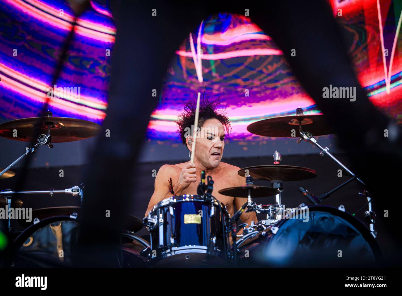 TOLUCA, MEXICO - NOVEMBER 4: Jussi 69 Of The 69 Eyes performs, during a ...