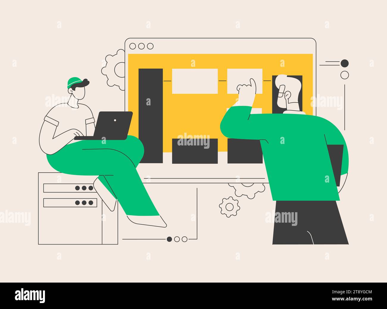 Big data architecture abstract concept vector illustration Stock Vector ...