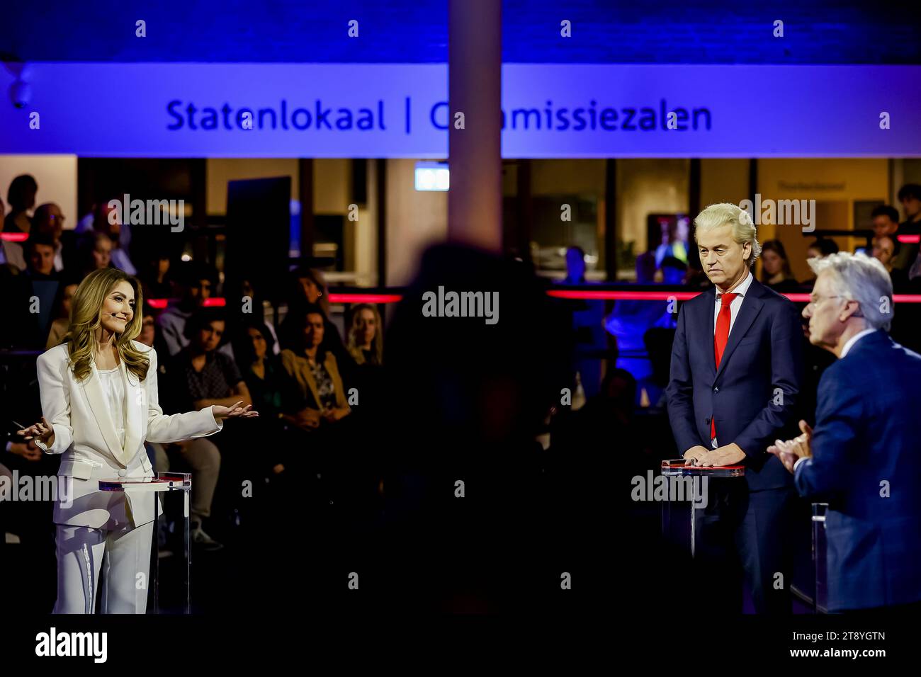 THE HAGUE - Dilan Yesilgoz (VVD) and Geert Wilders (PVV) during the ...