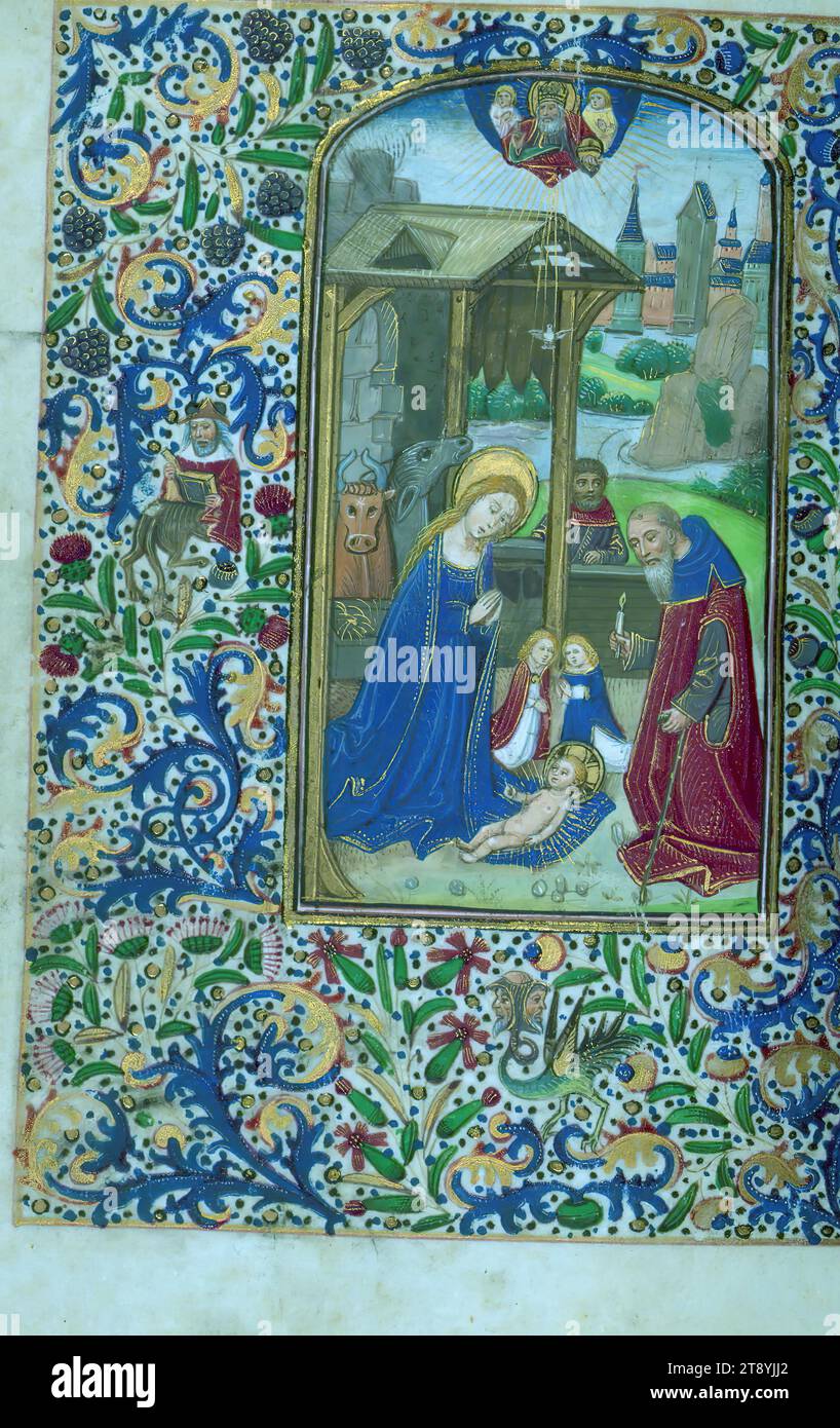 Book of Hours, Nativity-Adoration, This Book of Hours was illuminated ...