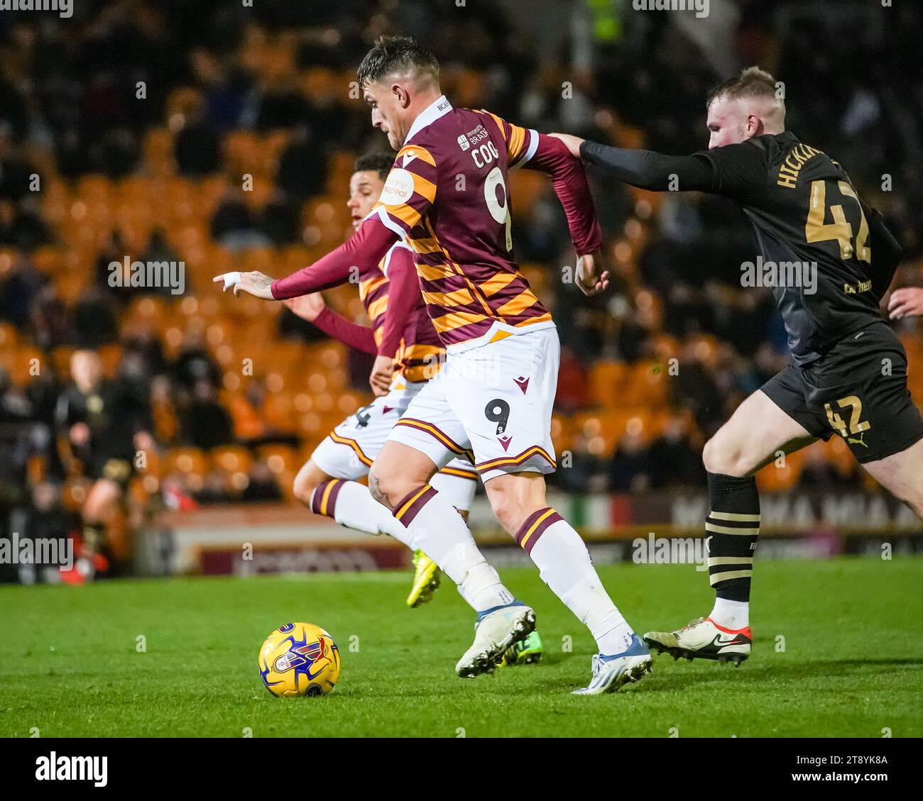 BRADFORD, UK. 21 November 2023. EFL TROPHY: Bradford City AFC v ...