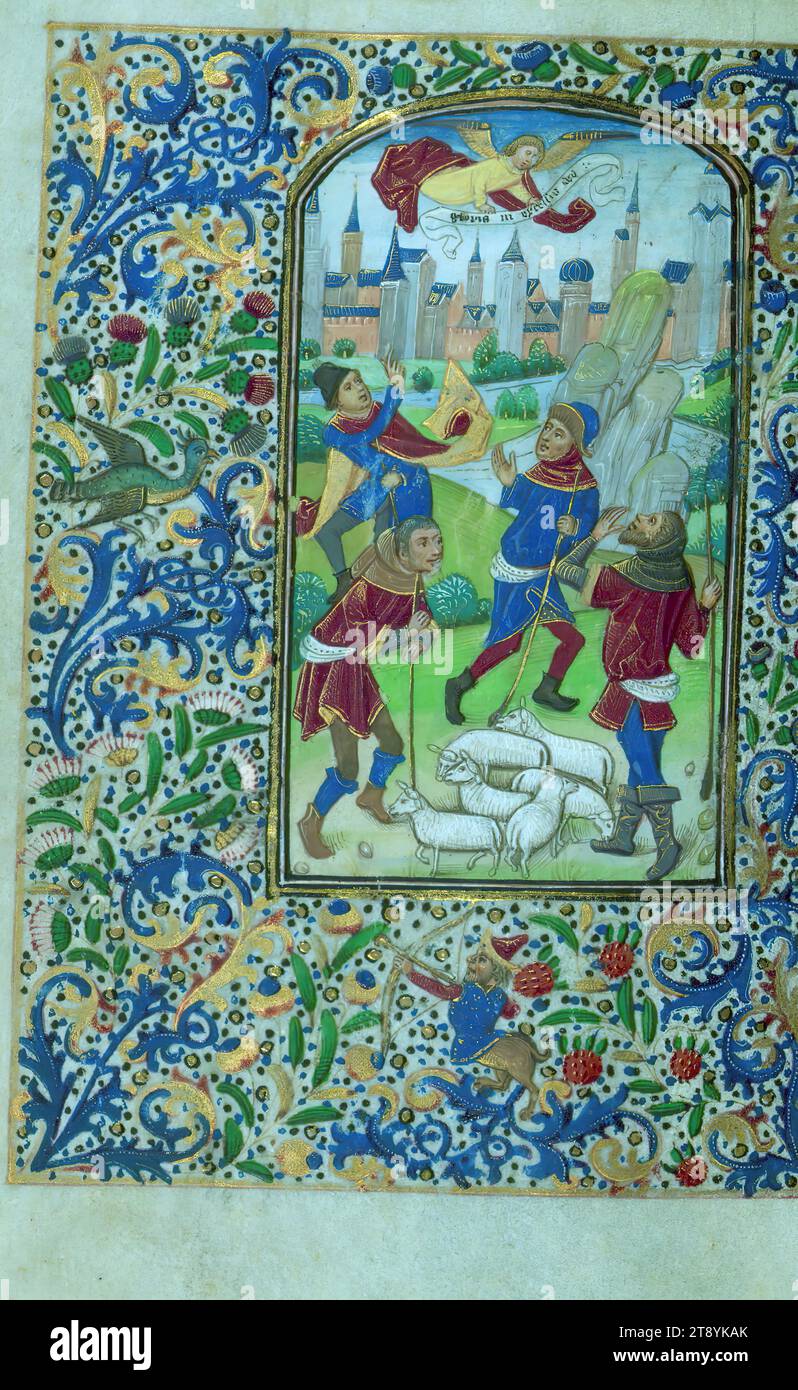 Book of Hours, Annunciation to the Shepherds, This Book of Hours was ...