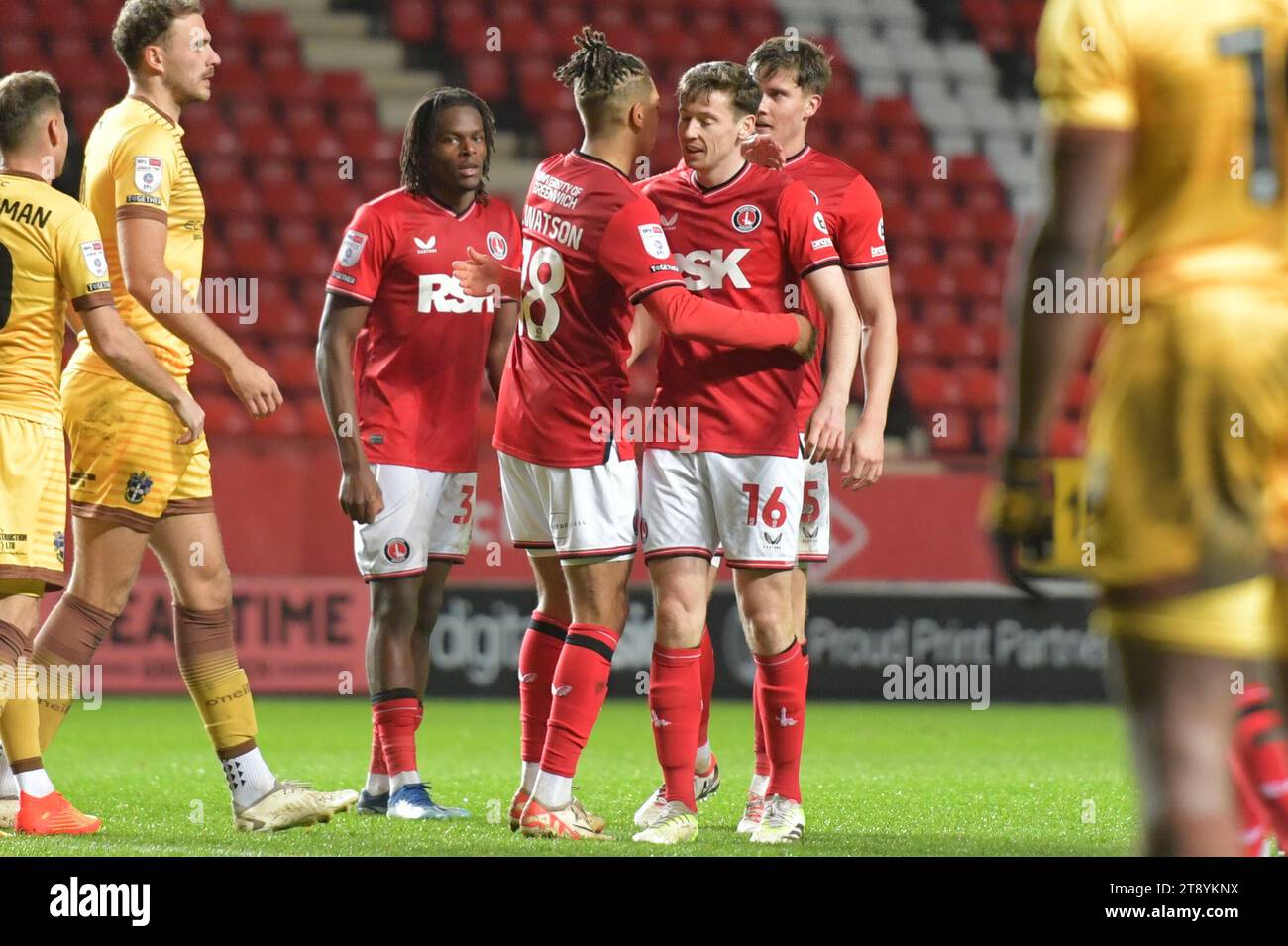 London, England. 21st Nov 2023. Conor McGrandles of Charlton Athletic ...