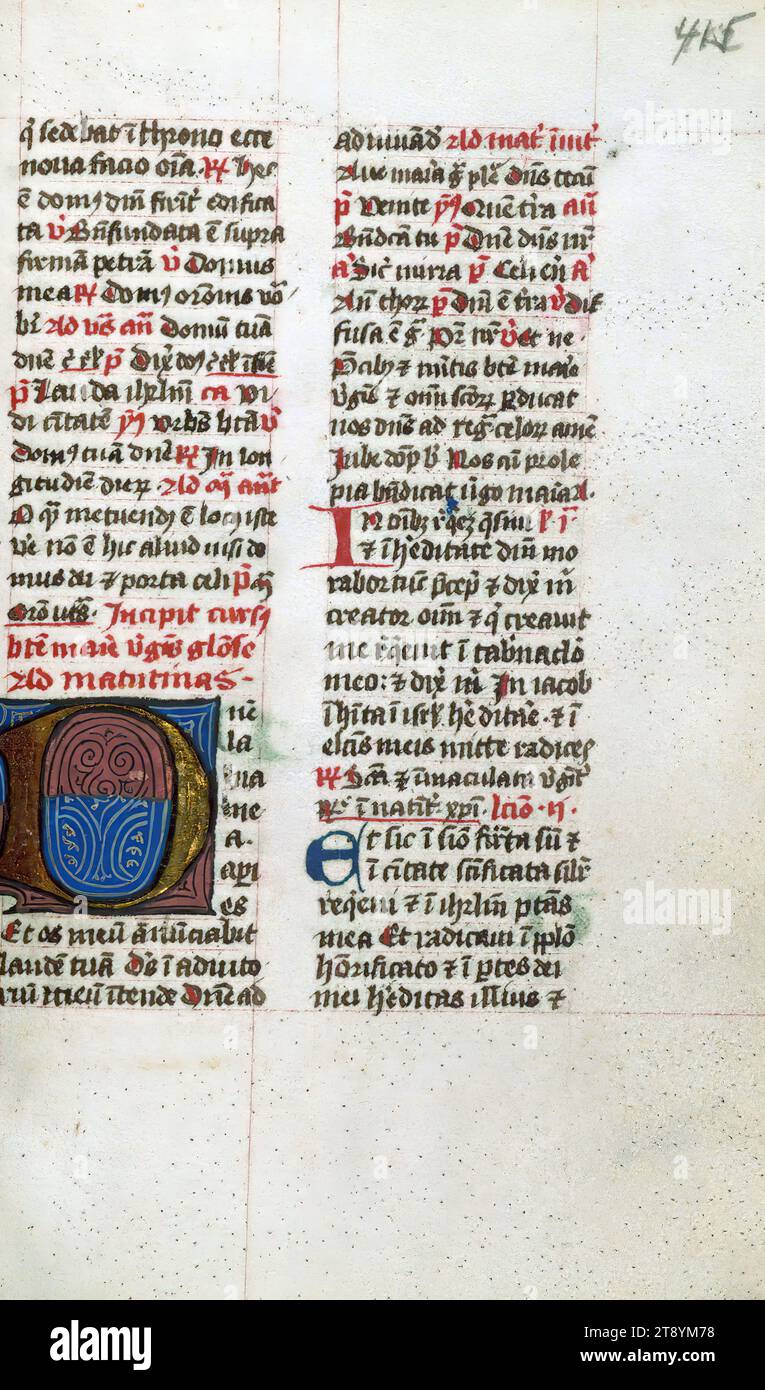 Breviary, Illuminated Decorated Initial, This Breviary was created ca ...