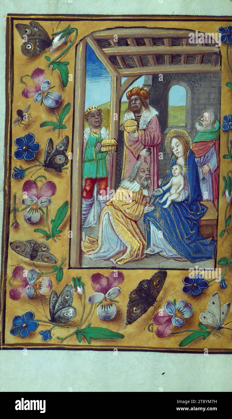 Book of Hours, Adoration of Magi, This pocket-size Book of Hours, ca ...