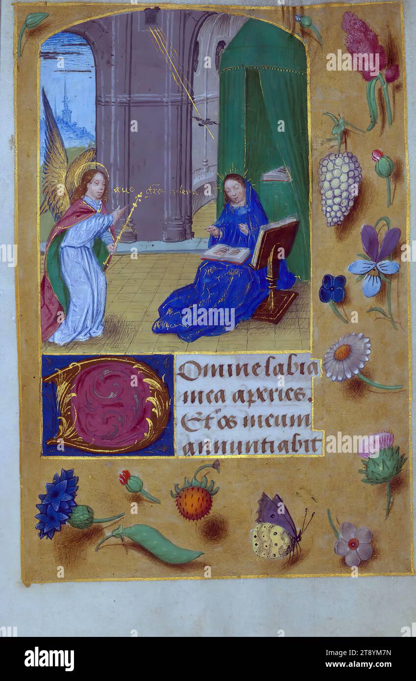 Book of Hours (Use of Rome), Annunciation, Created in the fifteenth ...