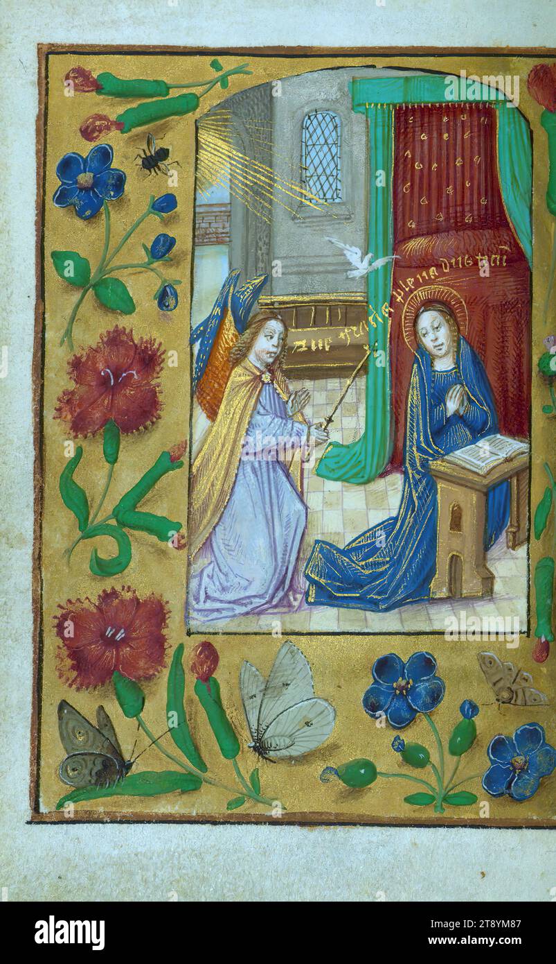 Book of Hours, Annunciation, This pocket-size Book of Hours, ca. 1500 ...