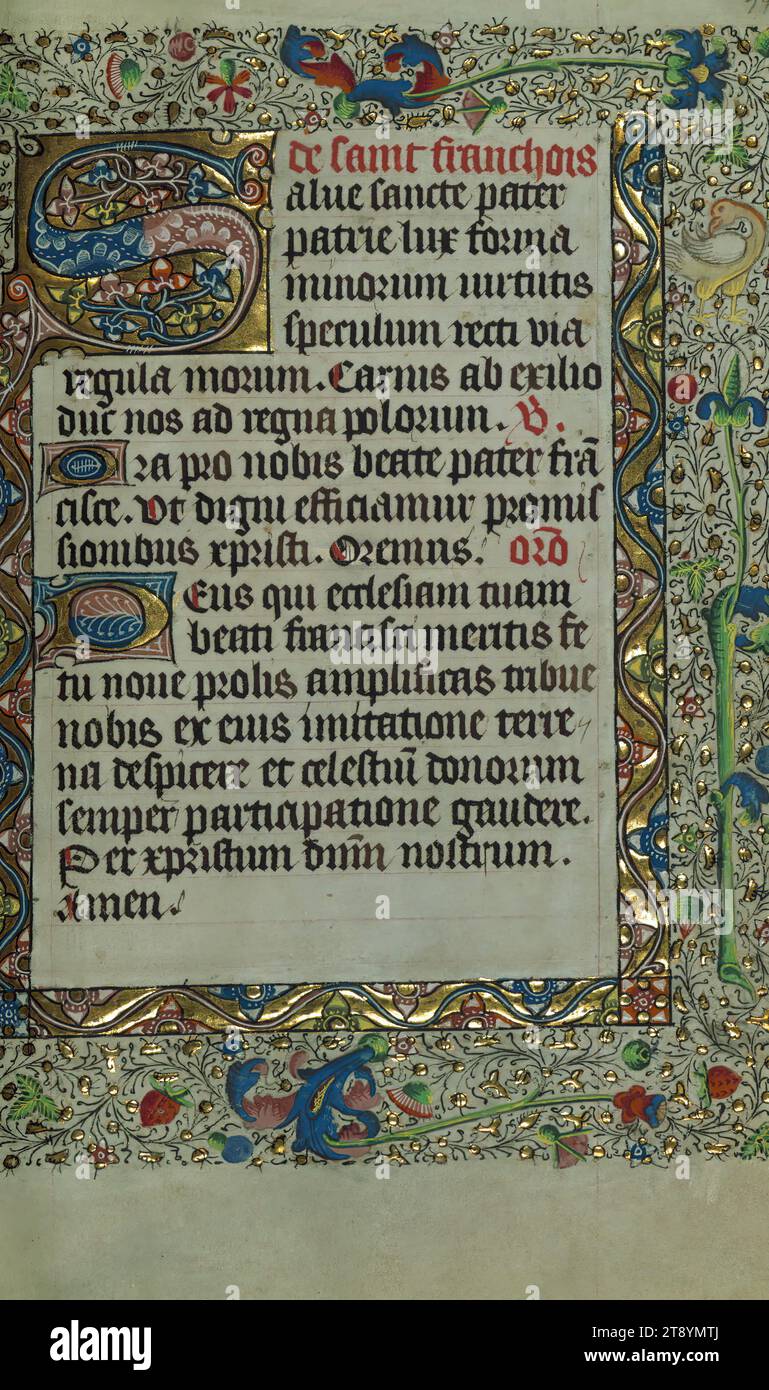 Book of Hours, Illuminated Initial 'S', This large Book of Hours was ...