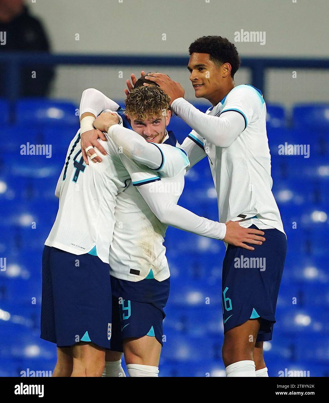 England's Tyler Morton celebrates scoring their side's first goal of ...