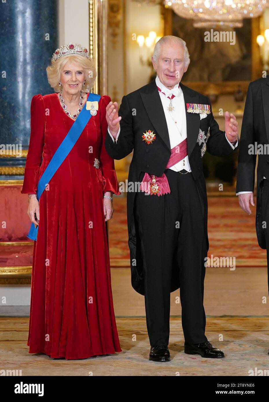 Queen Camilla and King Charles III ahead of the State Banquet at ...