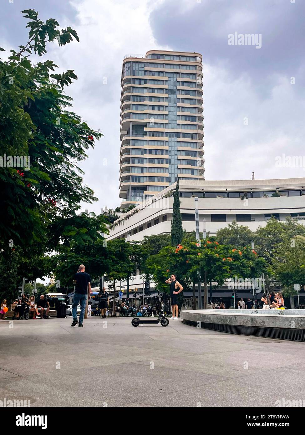 Tel Aviv, Israel - October 2 2023 - Dizengoff Square is an iconic ...