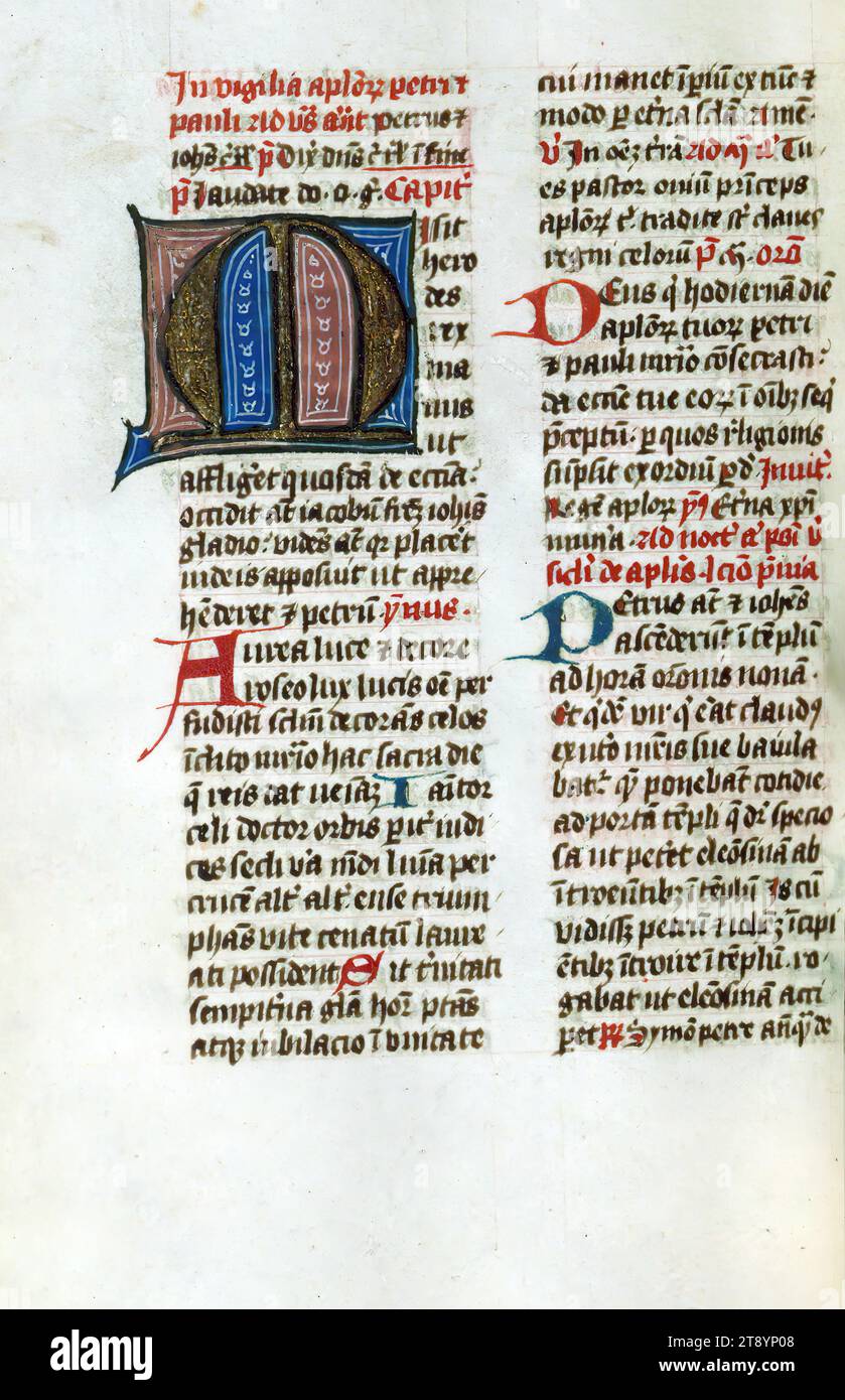 Breviary, Illuminated Decorated Initial, This Breviary was created ca ...