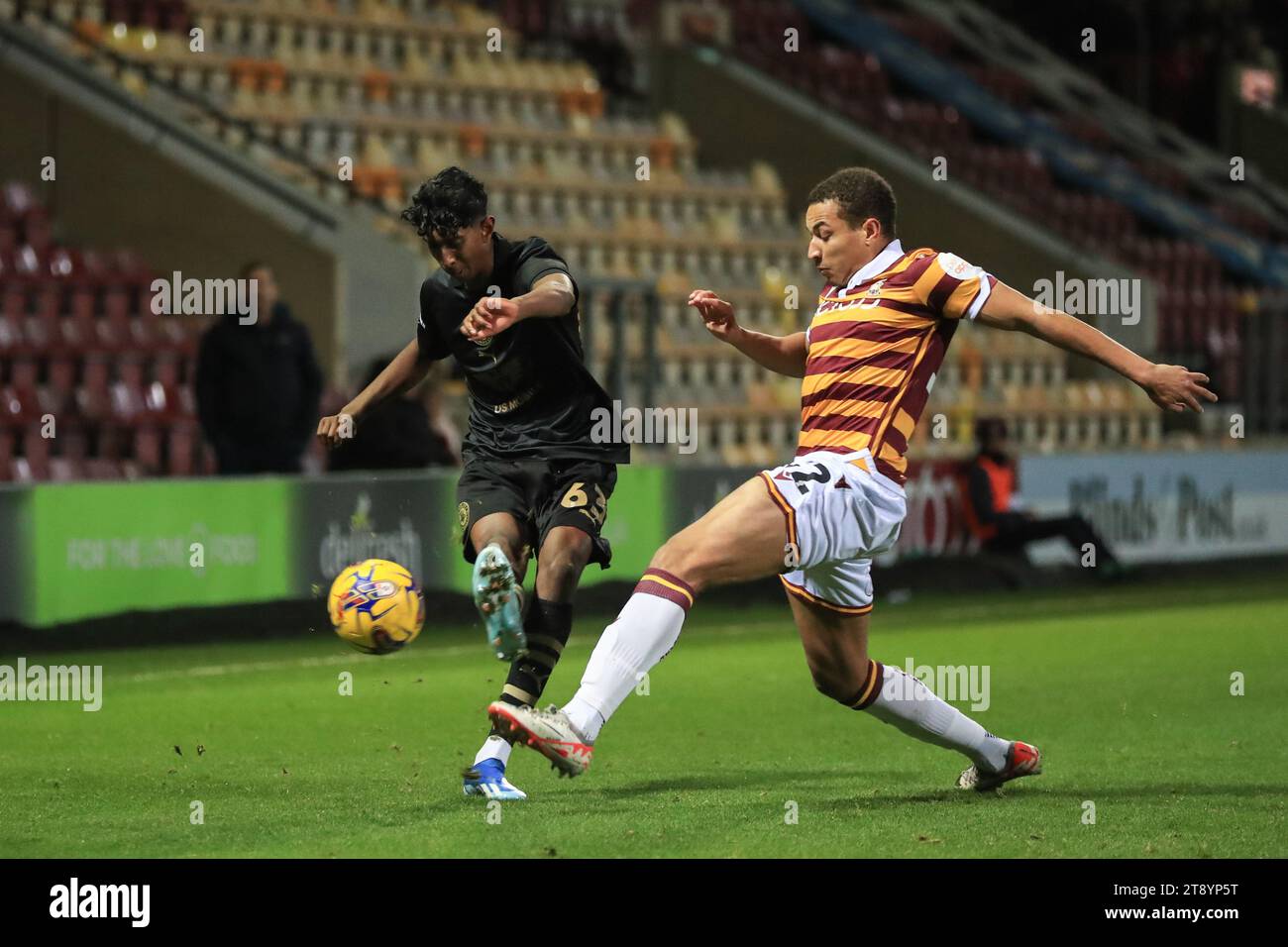 Vimal Yoganathan #63 of Barnsley crosses the ball during the Bristol ...