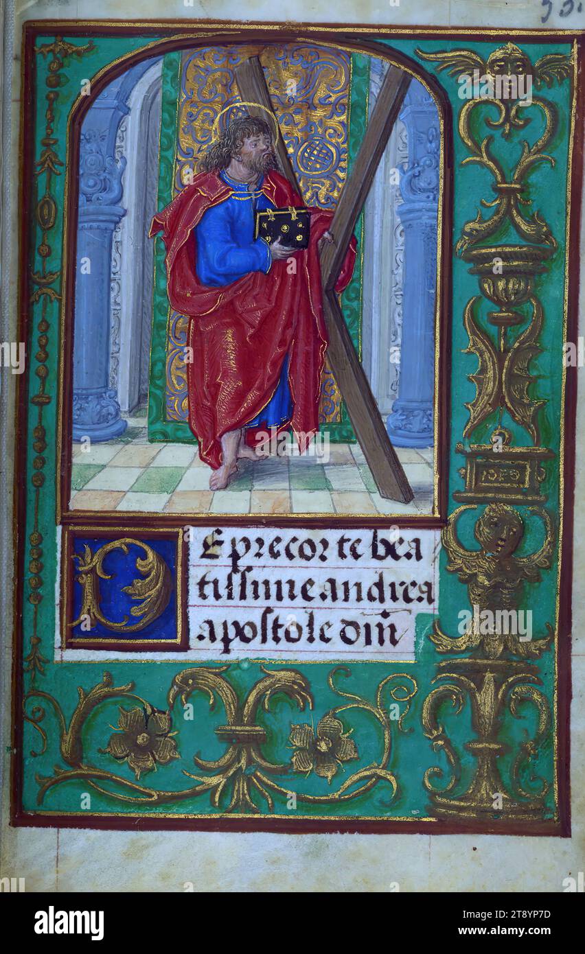 Prayer Book (fragment), St. Andrew, This Prayer Book was created ca ...