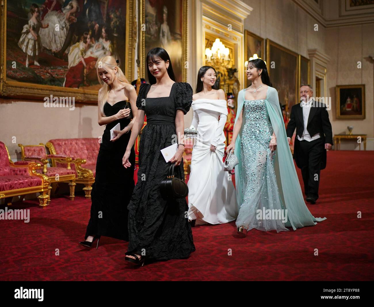 South Korean girl band Blackpink ahead of the State Banquet at ...
