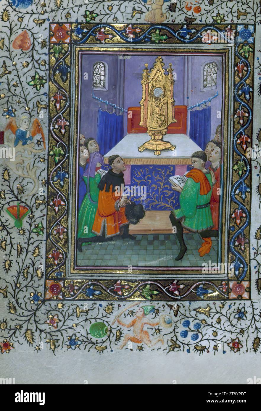 Book of Hours, Veneration of the Host, This Book of Hours, completed ca ...