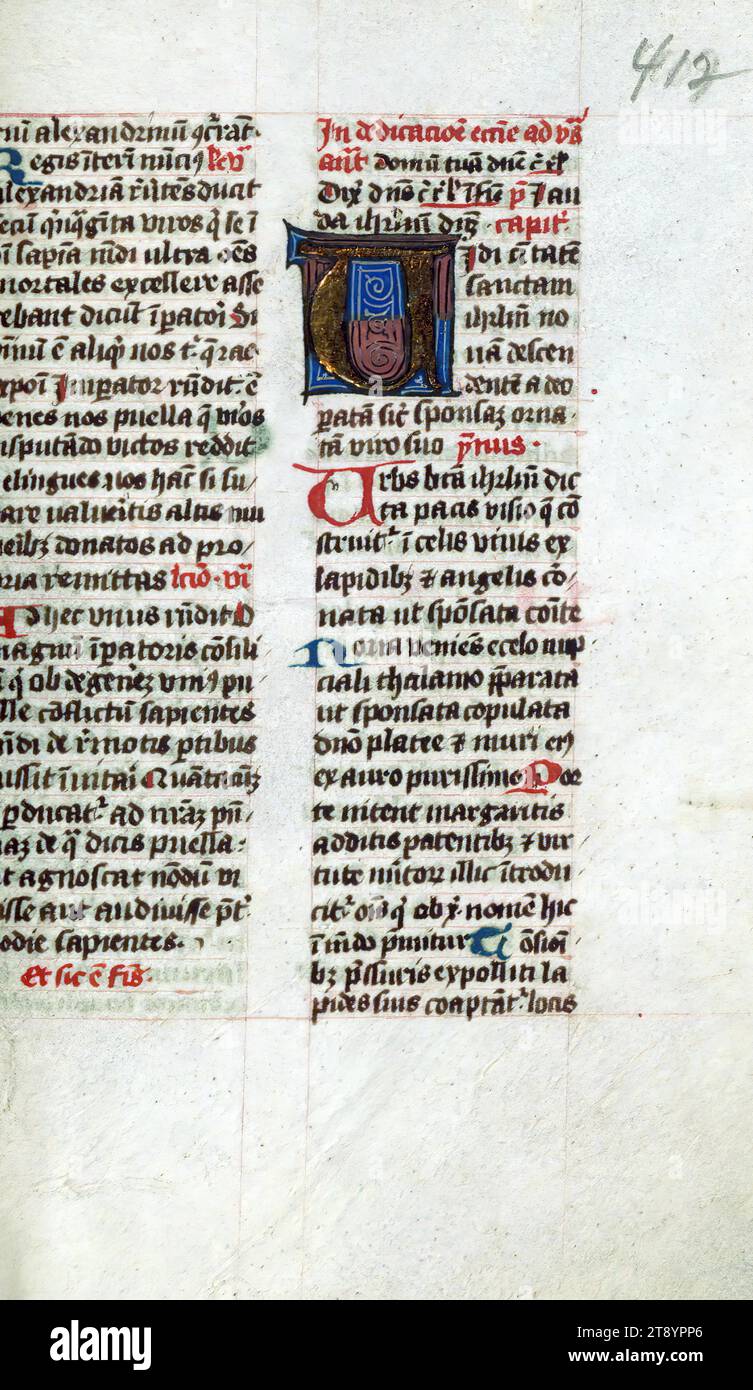 Breviary, Illuminated Decorated Initial, This Breviary was created ca ...