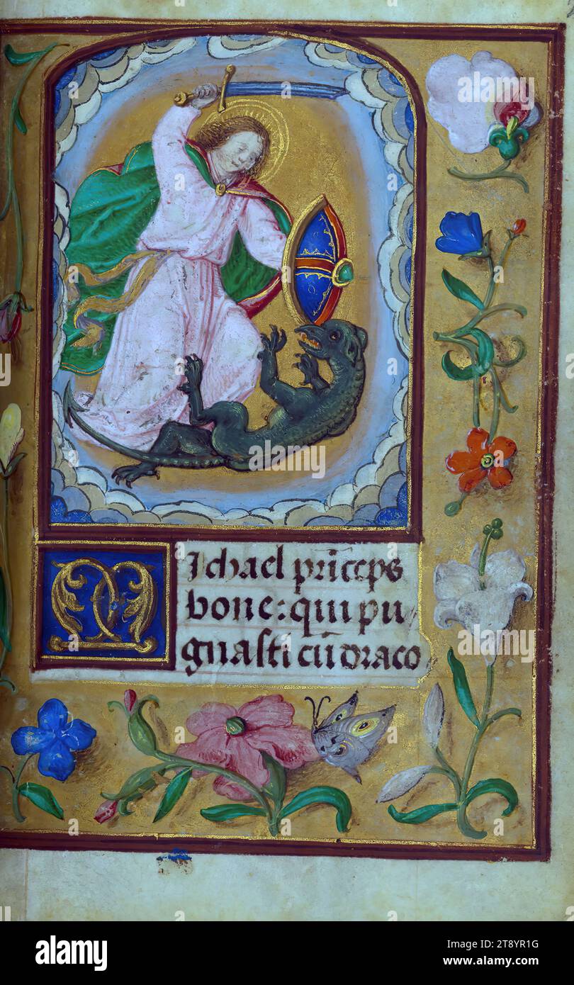 Prayer Book (fragment), St. Michael defeating the Devil, This Prayer ...