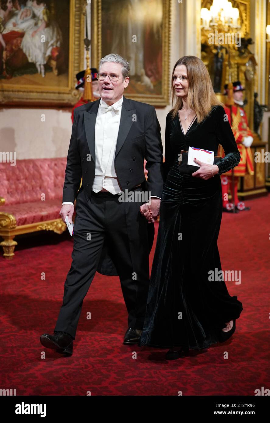 Labour leader Sir Keir Starmer with his wife Victoria, ahead of the ...
