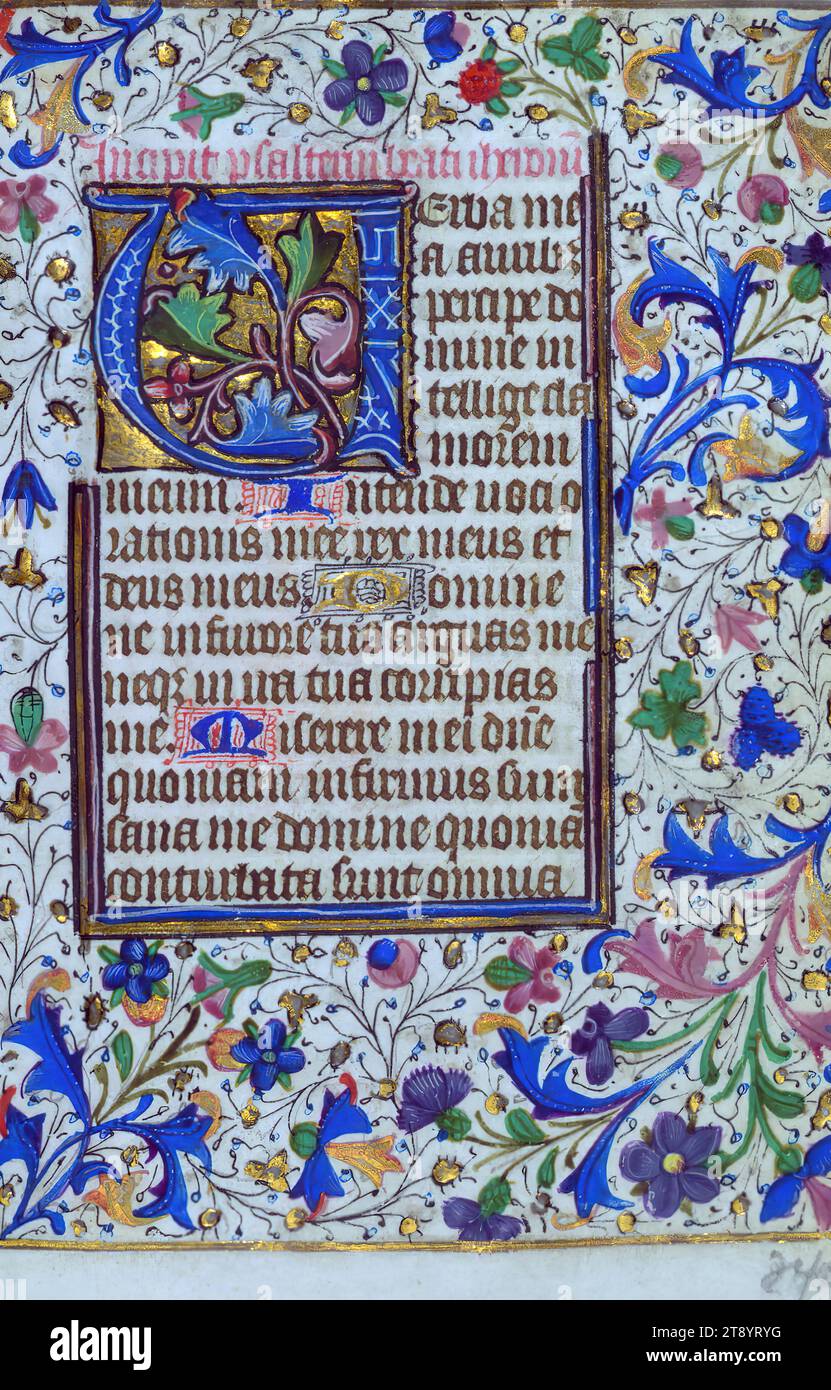 Book of Hours, Initial, This pocket-sized Book of Hours, ca. 1460-70 ...