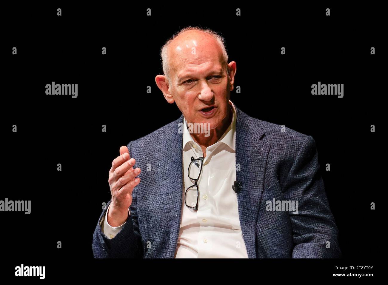 Toronto, Canada. 21st Nov, 2023. David Mirvish speaks during an ...