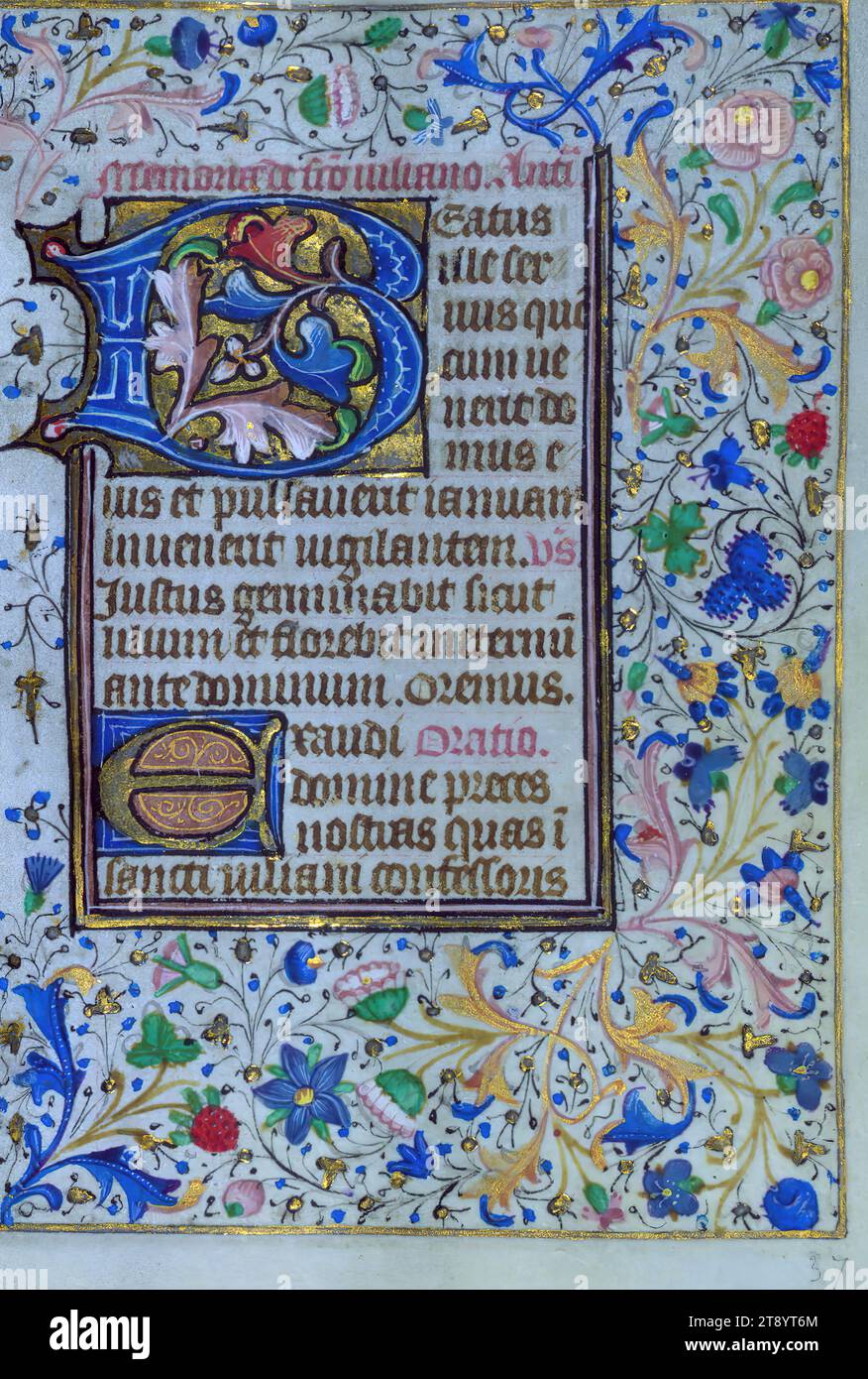 Book of Hours, Initial, This pocket-sized Book of Hours, ca. 1460-70 ...