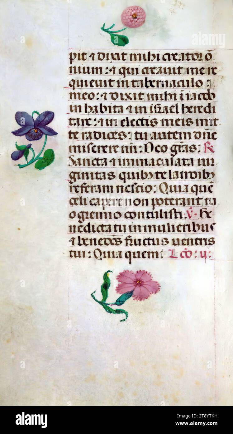 Book of Hours, This manuscript was created ca. 1500 in Bruges or Ghent ...
