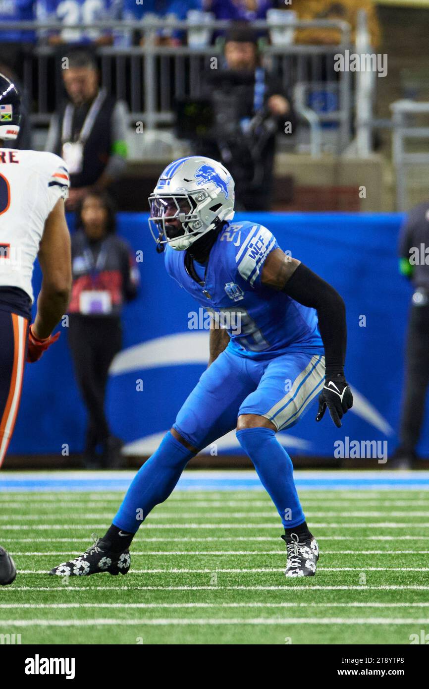 Detroit Lions cornerback Jerry Jacobs (23) pursues a play against the ...