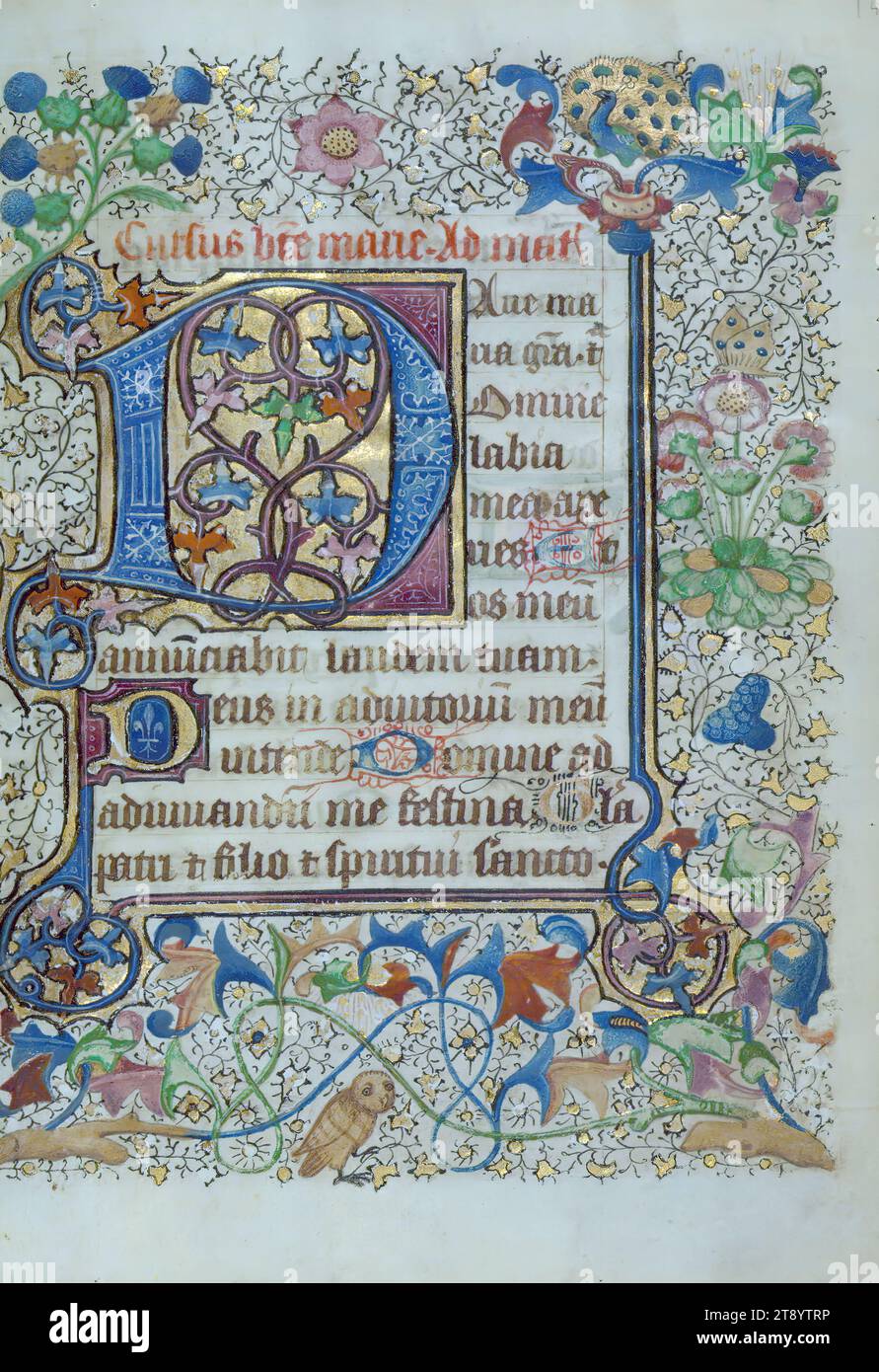 Book of Hours, Initial, This Book of Hours was completed ca. 1450 ...