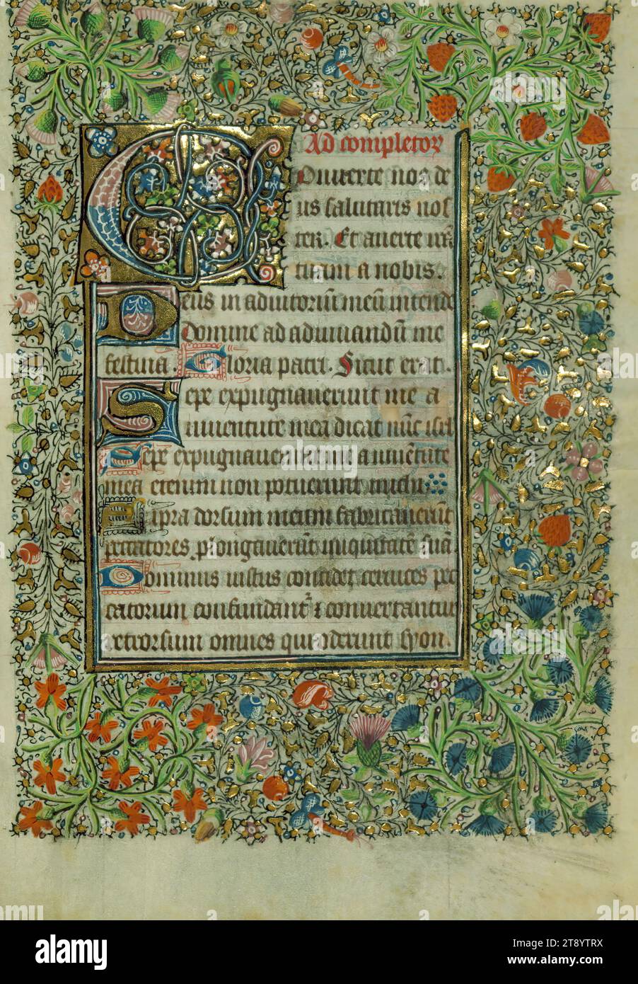Gold scrolls under north netherlandish influence hi-res stock ...
