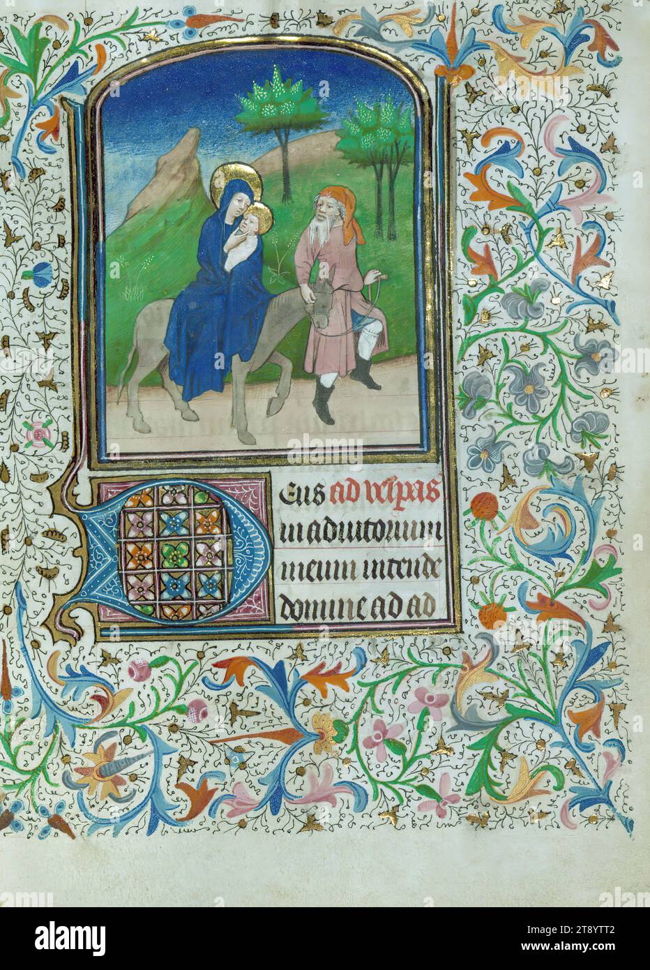 Book of Hours, Flight into Egypt, This Book of Hours was completed ca ...