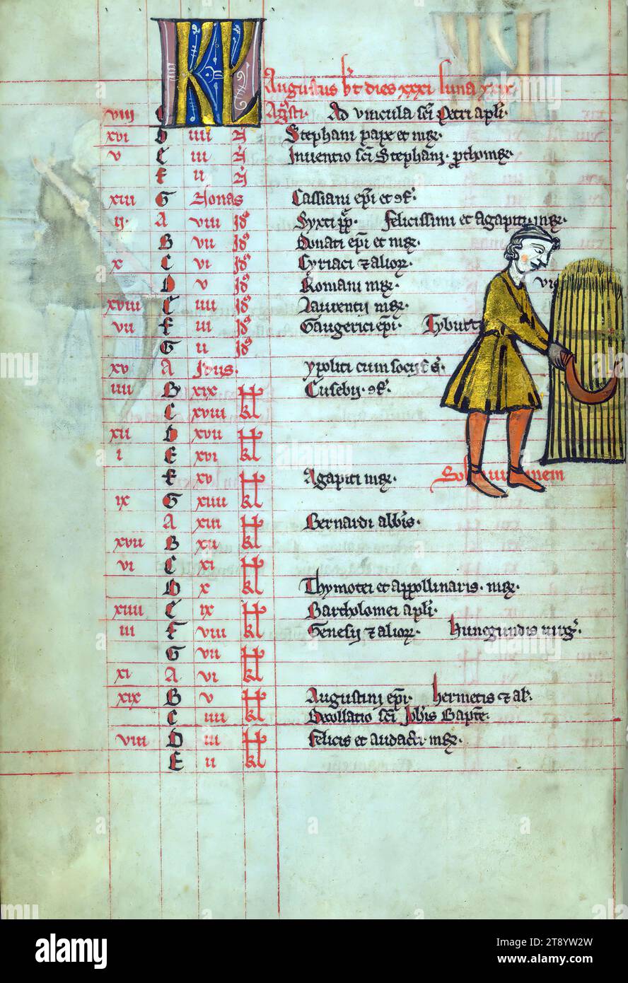Psalter and Office of the Dead, Man reaping wheat with a sickle, Dating ...