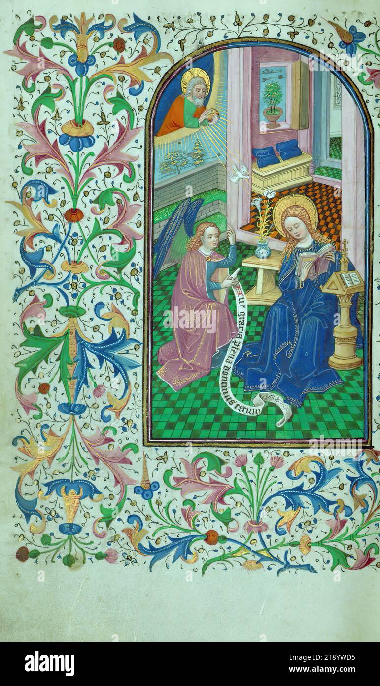 Book of Hours, Annunciation, Made for use in the diocese of Cambrai ca ...
