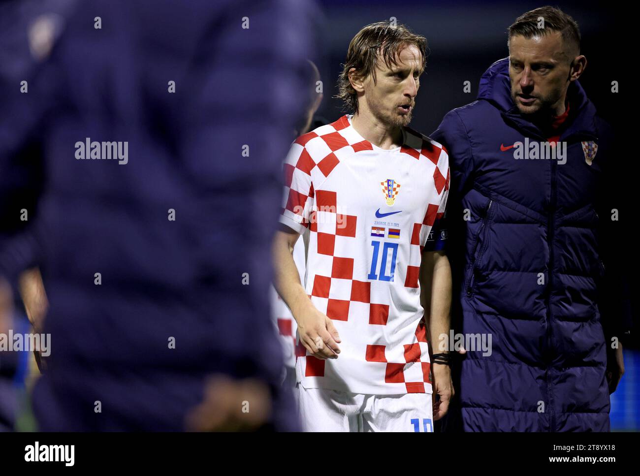 Zagreb, Croatia. 21st Nov, 2023. Luka Modric and coach Ivica Olic at ...