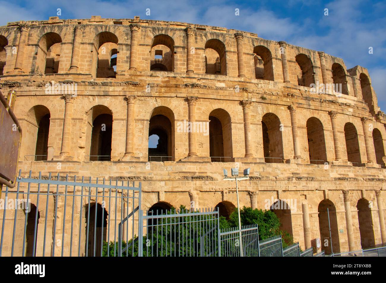 The Amphitheatre of El Jem modern-day city of El Djem, Tunisia ...