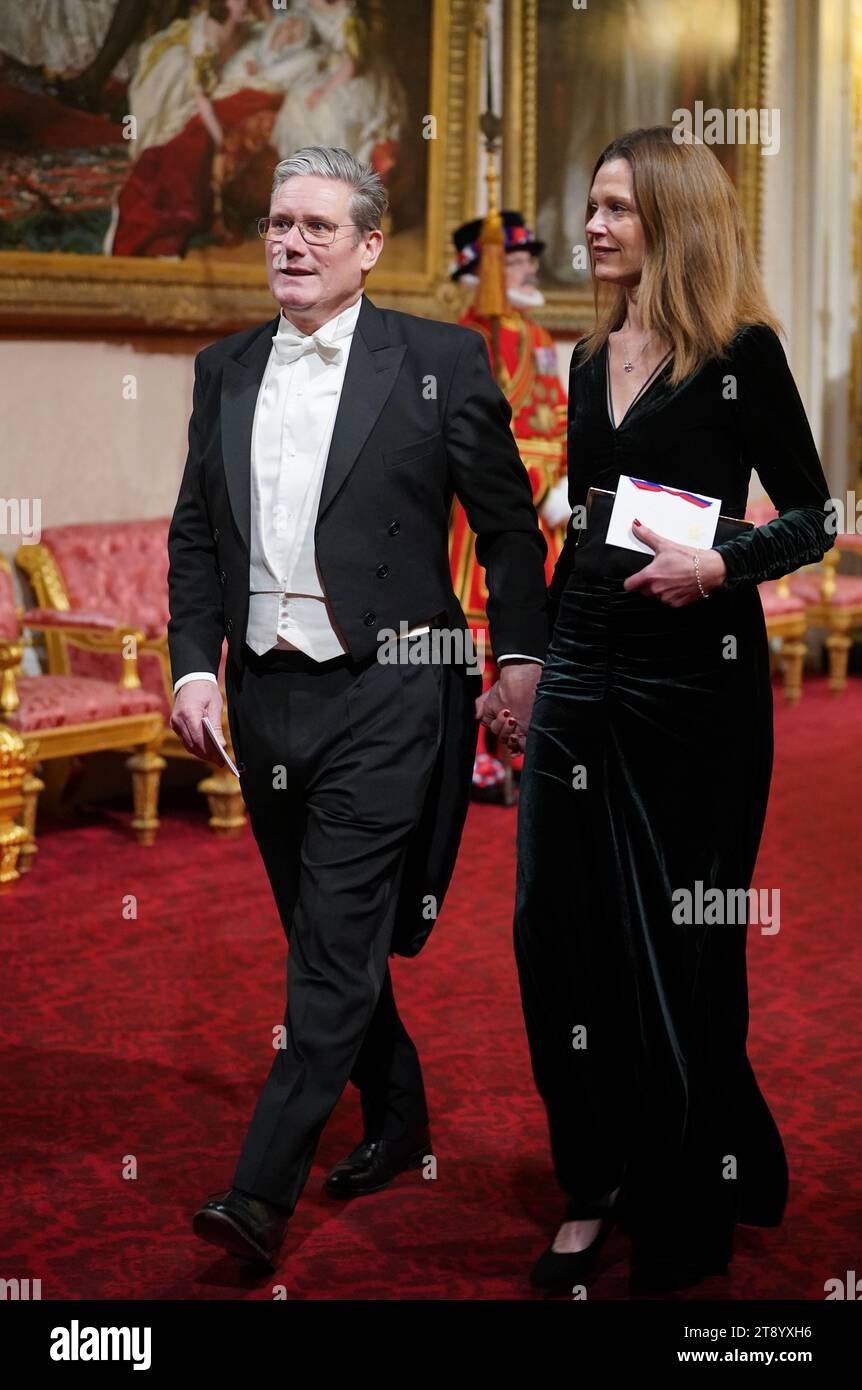 Labour leader Sir Keir Starmer with his wife Victoria, ahead of the ...
