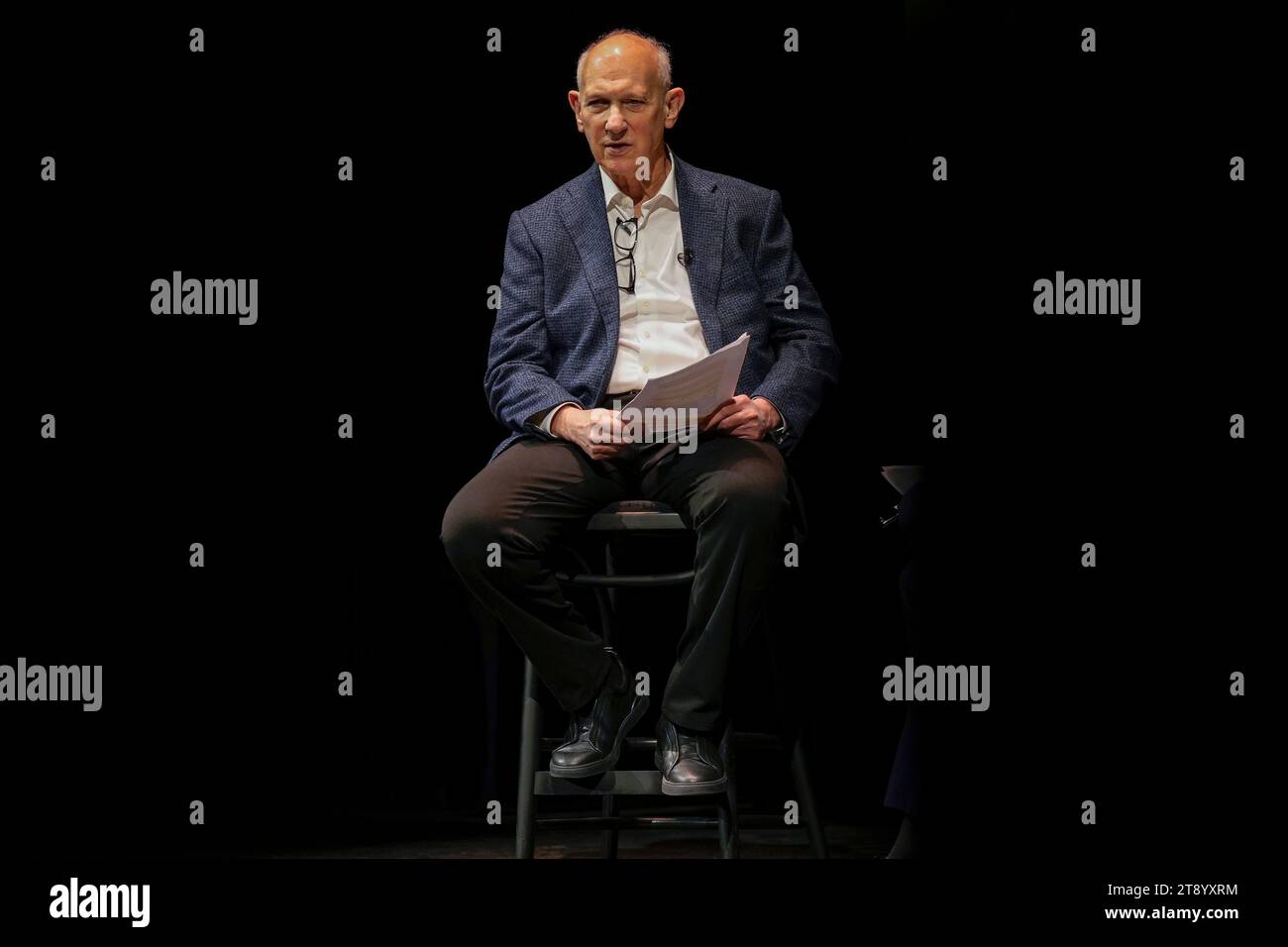 Toronto, Canada. 21st Nov, 2023. David Mirvish speaks during an ...