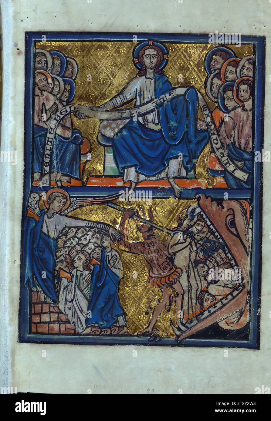 Illuminated Manuscript, Bible Pictures by William de Brailes, The Last ...