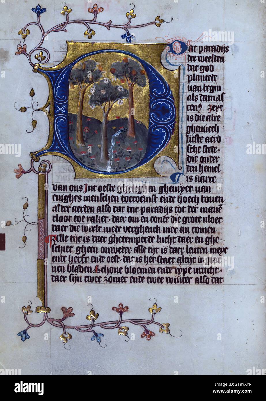 Illuminated Manuscript, Duke Albrecht's Table of Christian Faith ...