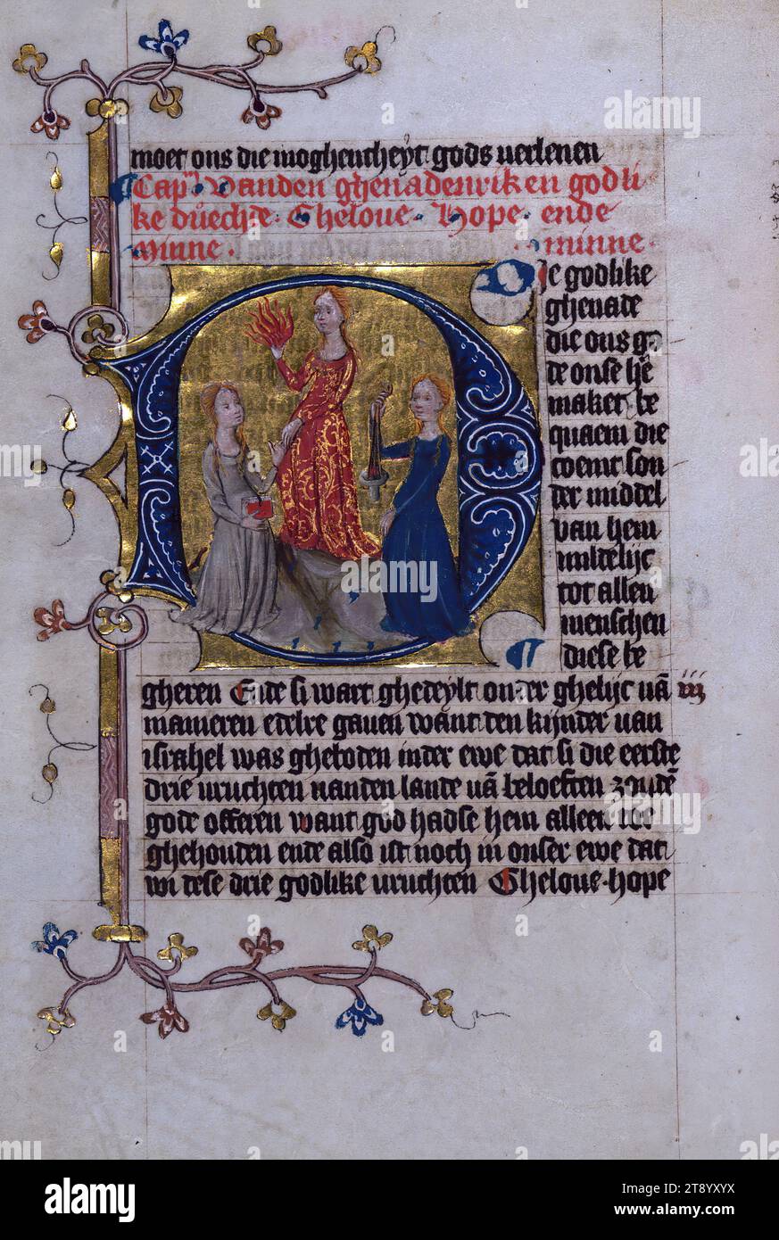 Illuminated Manuscript, Duke Albrecht's Table of Christian Faith ...