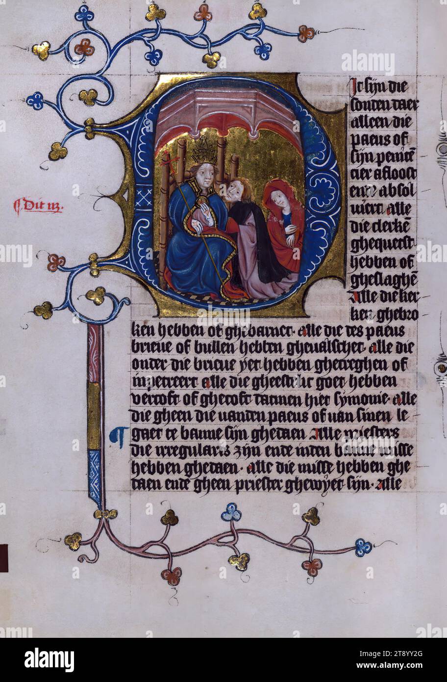 Illuminated Manuscript, Duke Albrecht's Table of Christian Faith ...
