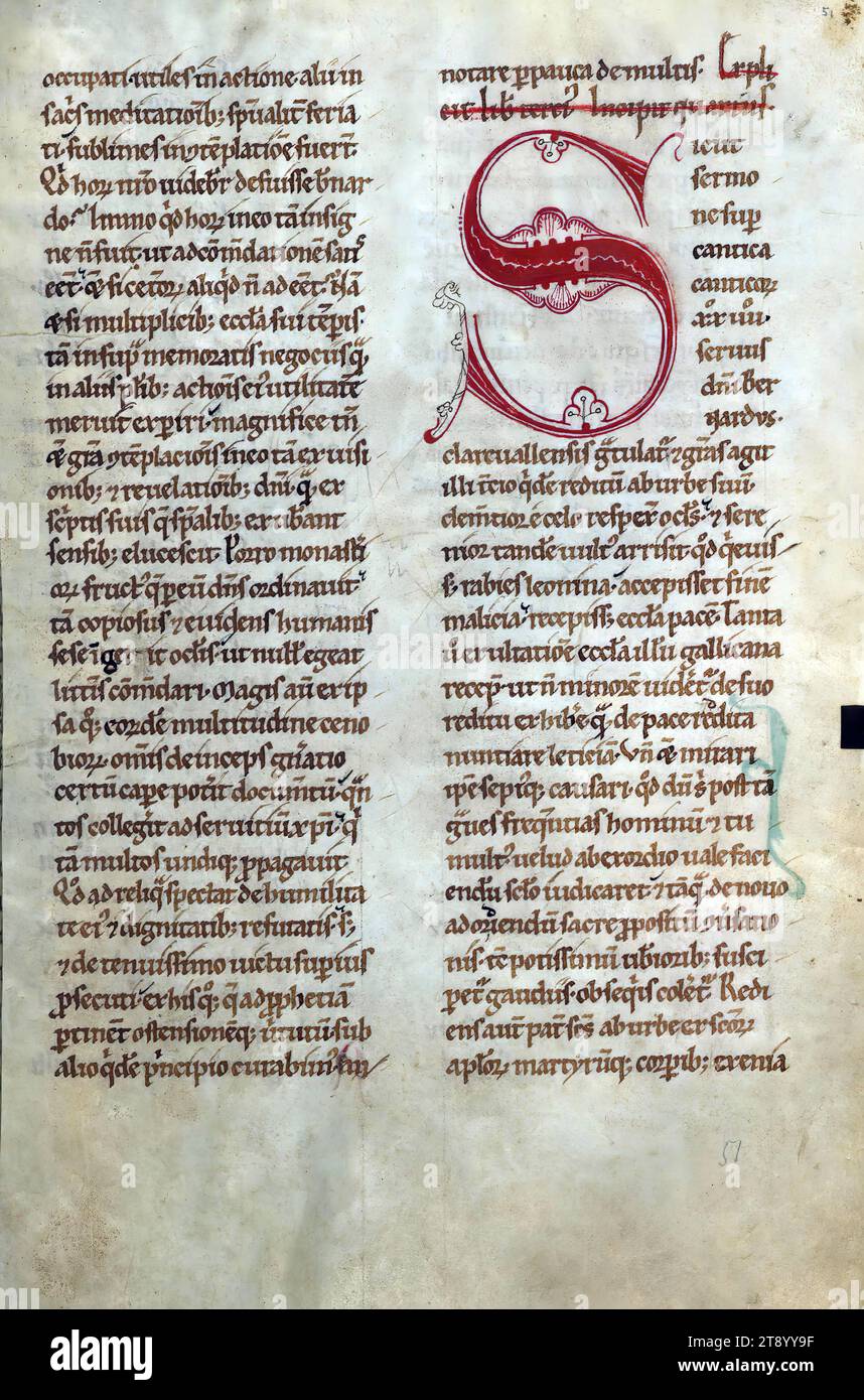 Illuminated Manuscript, Saints' Lives, This manuscript, which was made ...