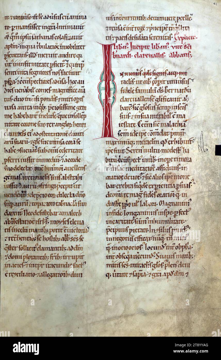 Illuminated Manuscript, Saints' Lives, This manuscript, which was made ...