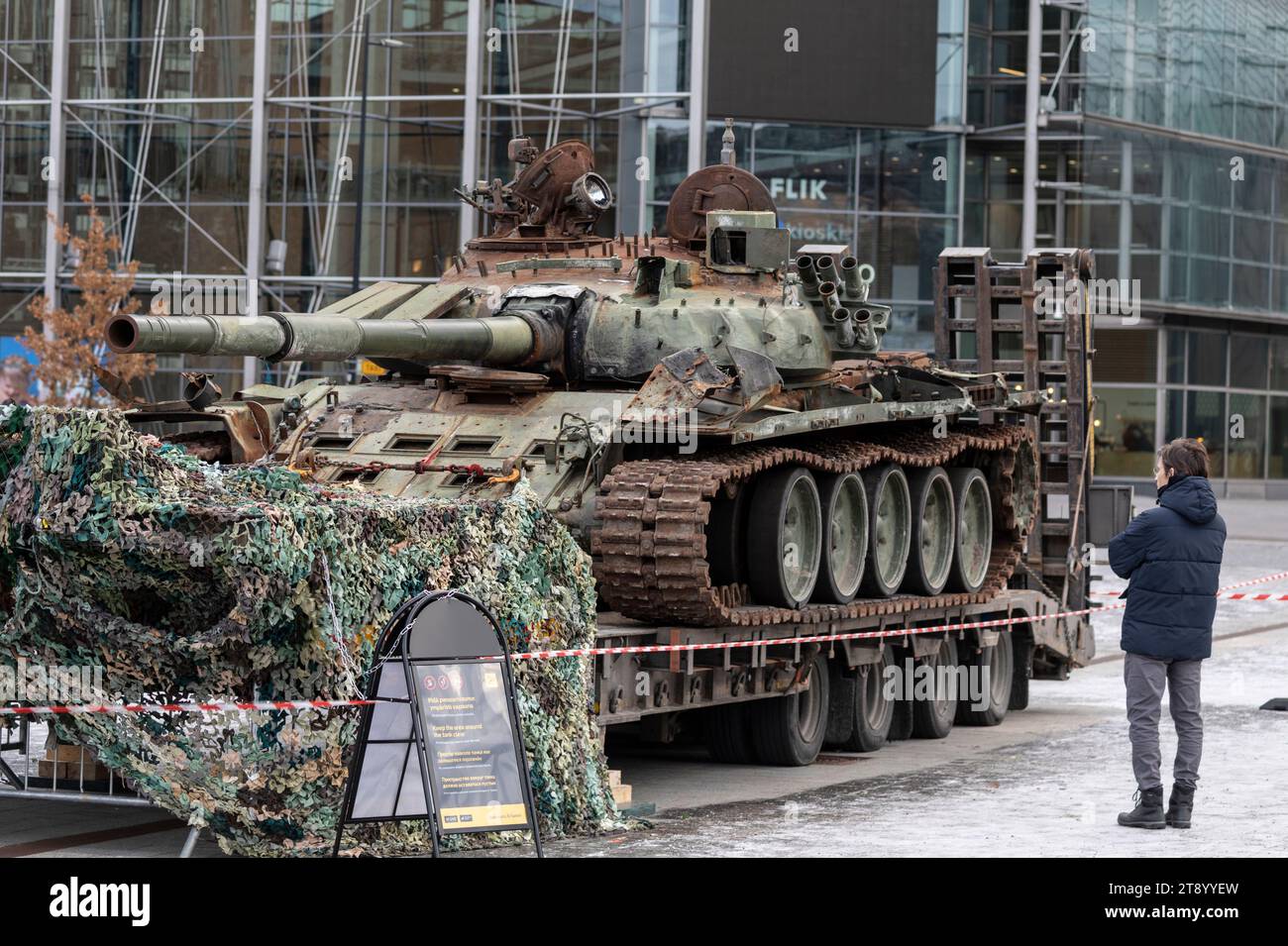 Russian T-72 B3 main battle tank, used in attacking Ukraine in February ...