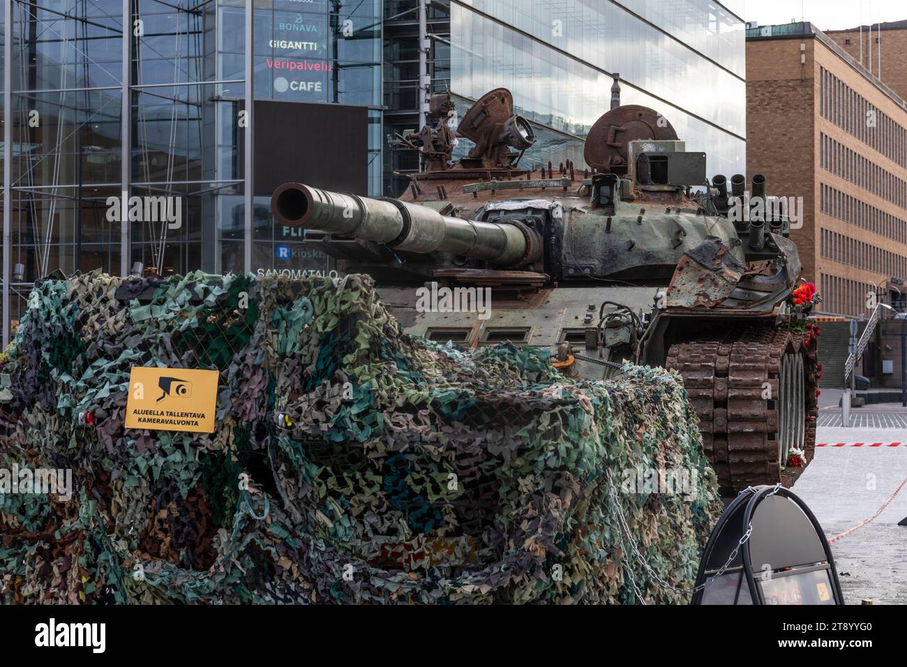 Russian T-72 B3 main battle tank, used in attacking Ukraine in February ...